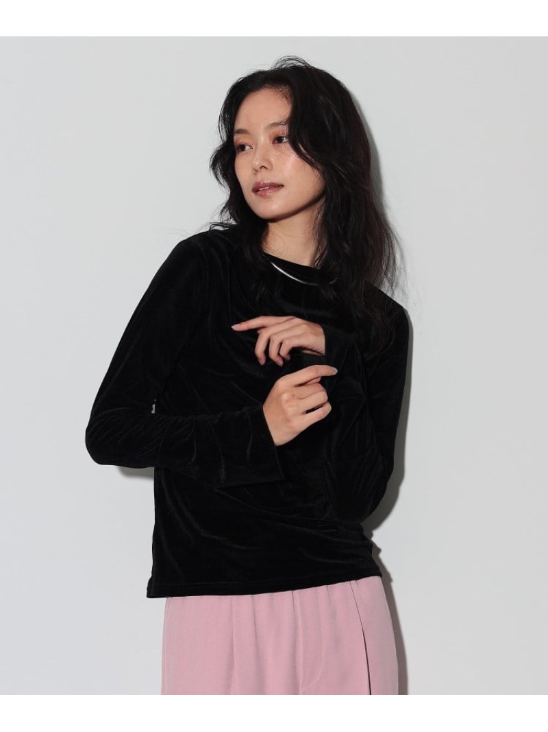 【楽天市場】【SALE／30%OFF】カシュクールベロア GALLEST インディヴィ トップス カットソー・Tシャツ ブルー ベージュ ブラック【RBA_E】【送料無料】[Rakuten ...