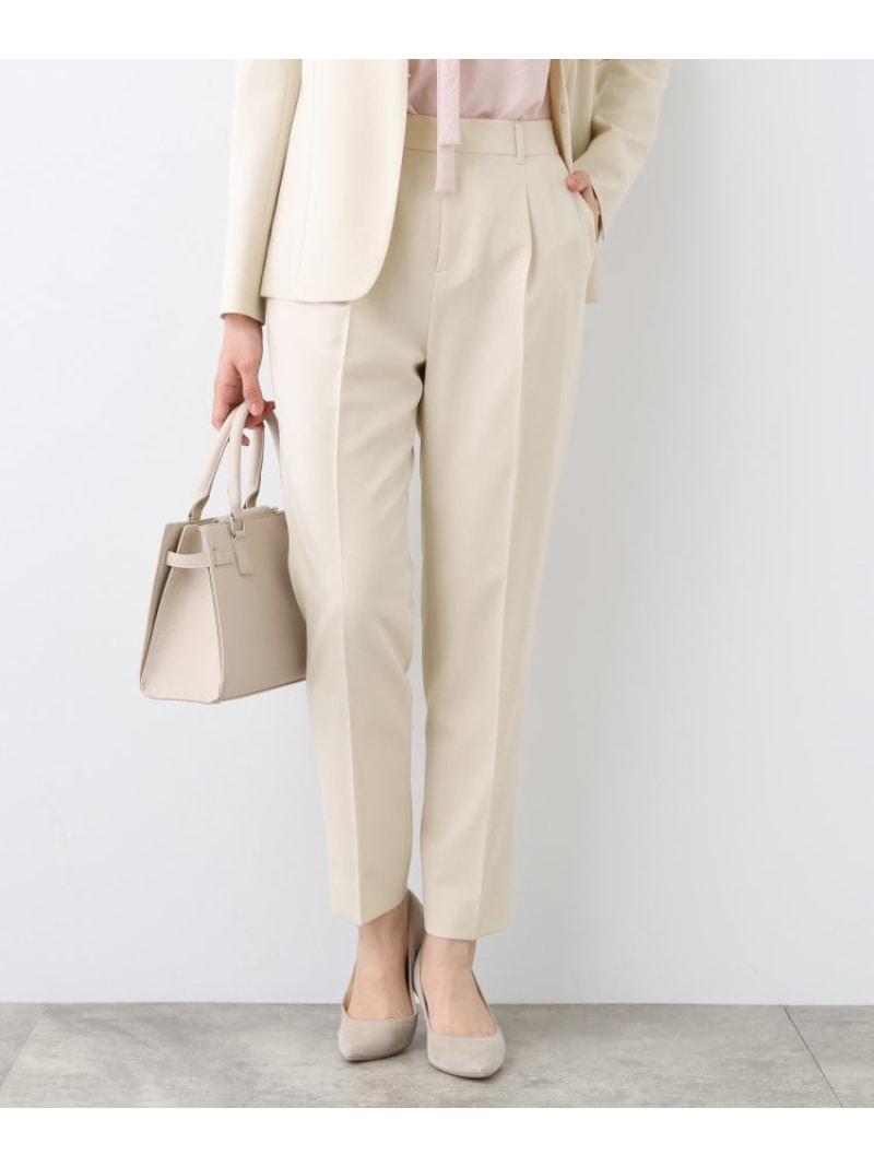 【楽天市場】【洗える/UVケア/スーツ】ストレッチタックテーパードパンツ INDIVI インディヴィ パンツ その他のパンツ ブラック ネイビー ホワイト【送料無料】[Rakuten ...