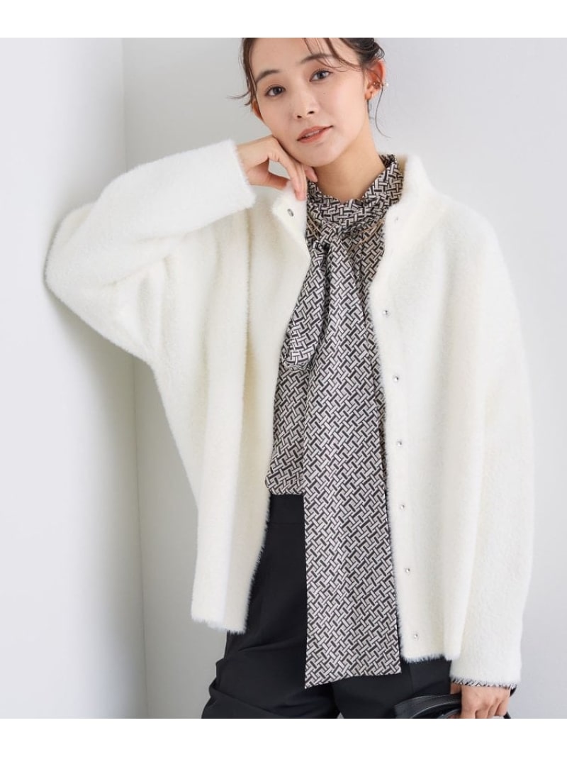 【楽天市場】【SALE／10%OFF】スタンドネック シャギーモールニット INDIVI インディヴィ トップス ニット ブラック ホワイト【RBA_E】【先行予約】*【送料無料 ...