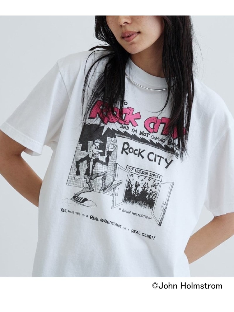 【楽天市場】【SALE／20%OFF】【GOOD ROCK SPEED*JOHN HOLMSTROM】ROCK CITY T-SHIRT INDIVI インディヴィ トップス カットソー・T ...