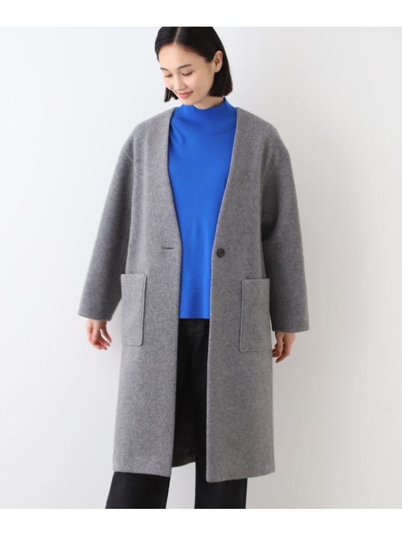 【楽天市場】【SALE／50%OFF】【日本製/カシミヤ混】ガウン風ロングコート INDIVI インディヴィ ジャケット・アウター その他のジャケット・アウター グレー【RBA_E】【送料無料 ...