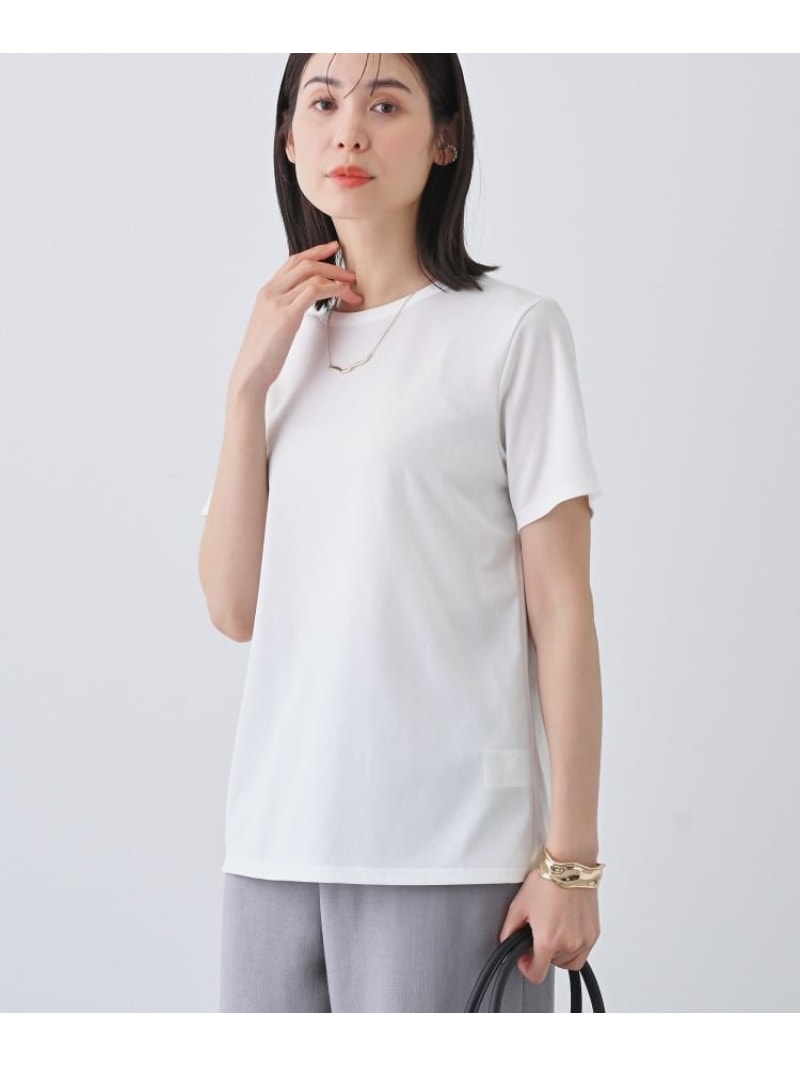 【楽天市場】【SALE／30%OFF】春SALE!【日本製/トリアセテート】きれいめTシャツ INDIVI インディヴィ トップス カットソー・Tシャツ ブラック ホワイト【RBA_E】【送料 ...