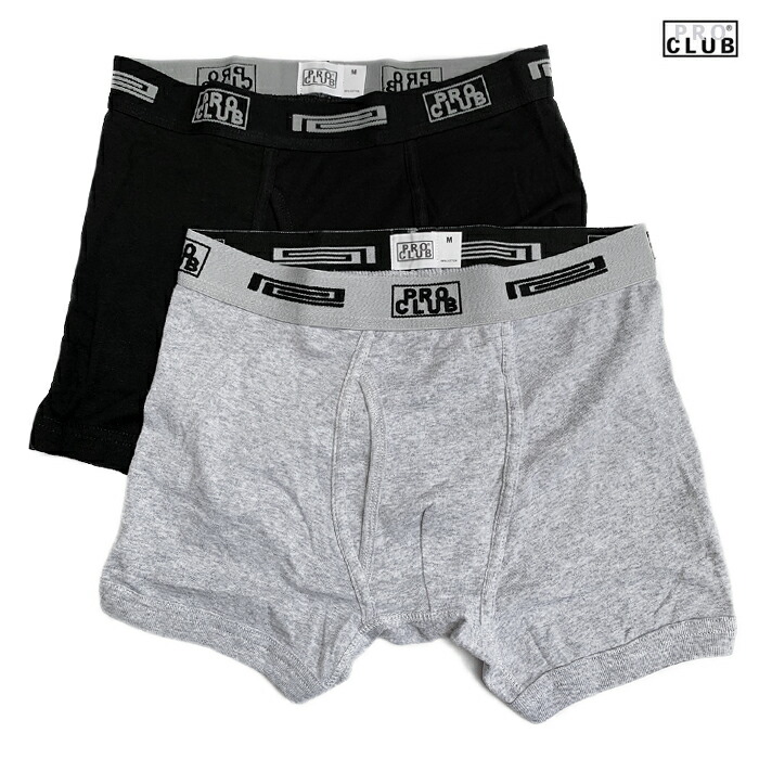 【楽天市場】PRO CLUB BOXER BRIEFS【BLACK/GRAY】【2枚セット】(S・M・L・XL)(PROCLUB プロクラブ ...