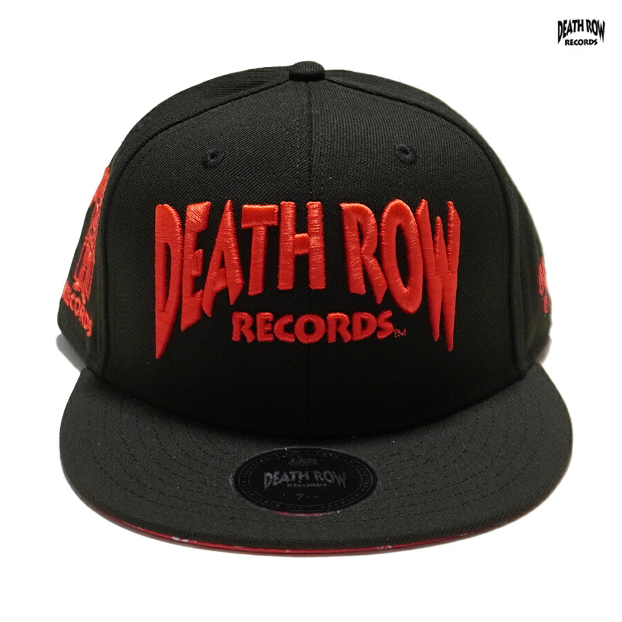 【楽天市場】【送料無料】DEATH ROW RECORDS OG LOGO PAISLEY FITTED CAP【BLACK×RED】(7 3 ...