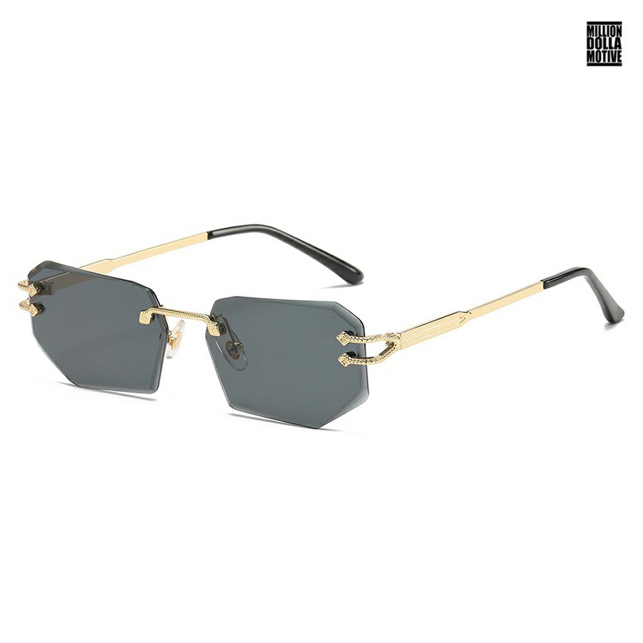 【楽天市場】【送料無料】MILLION DOLLA MOTIVE ELEMENT SUNGLASS【GOLD×BLACK】(サングラス 通販 ゴールド フレーム ブラック 黒 レンズ UV ...