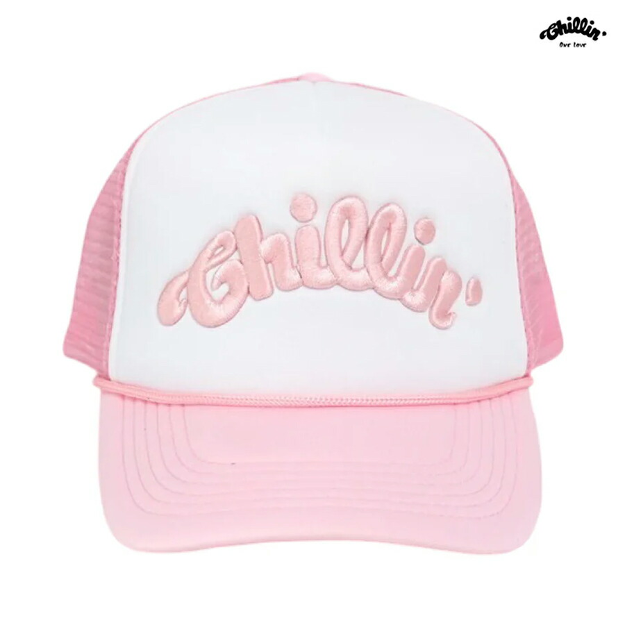 【楽天市場】【送料無料】CHILLIN LOGO MESH CAP【PINK】(チリン 通販 服 帽子 キャップ メッシュ トラッカーキャップ ...