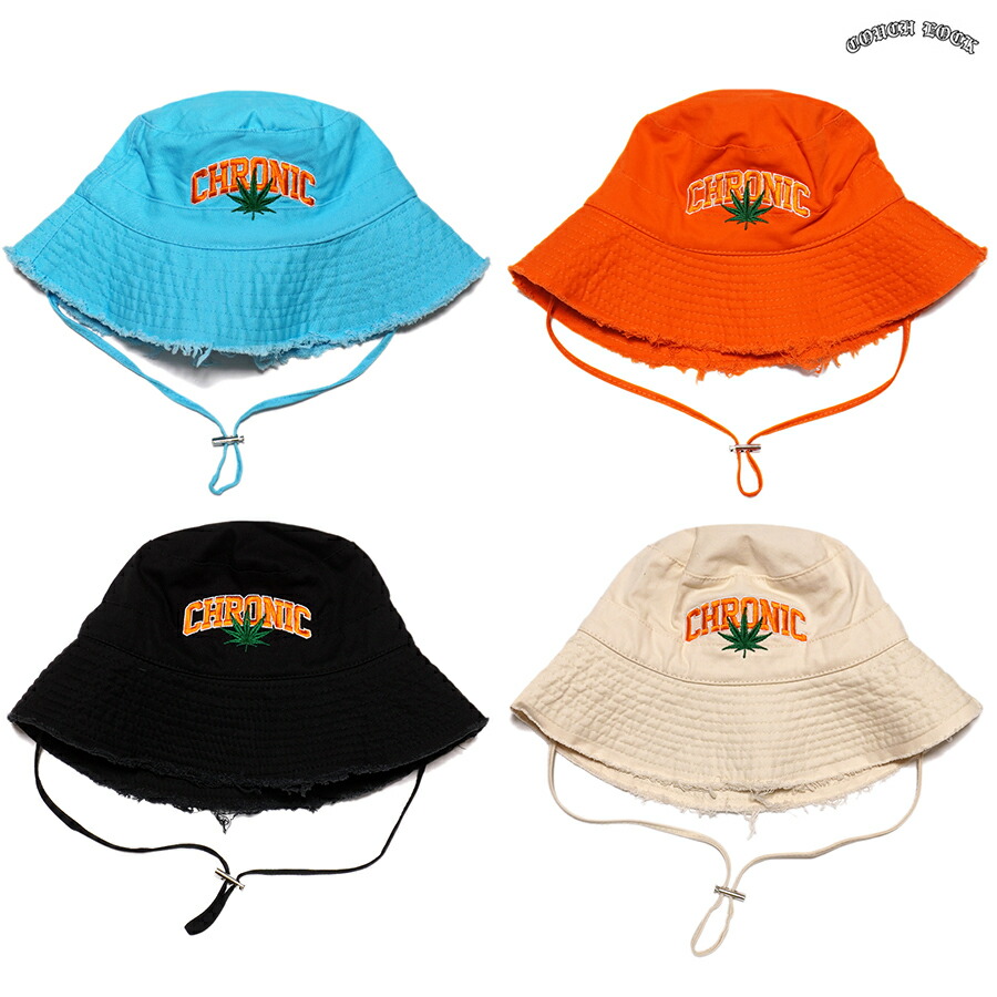 【楽天市場】【送料無料】COUCH LOCK CHRONIC BUCKET HAT【BLACK/BEIGE/AQUA/ORANGE】(カウチ ...