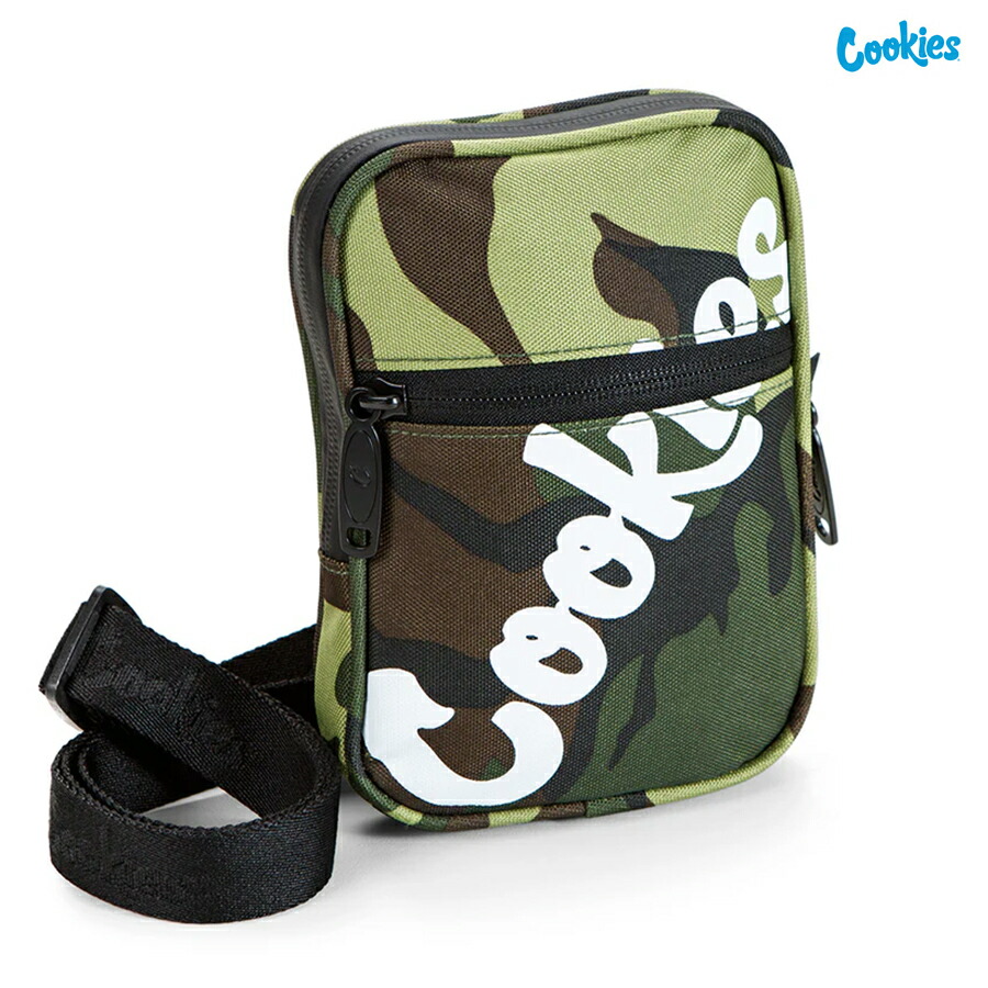 【楽天市場】【送料無料】COOKIES ORIGINAL LOGO HONEYCOMB SMELL PROOF SHOULDER BAG ...