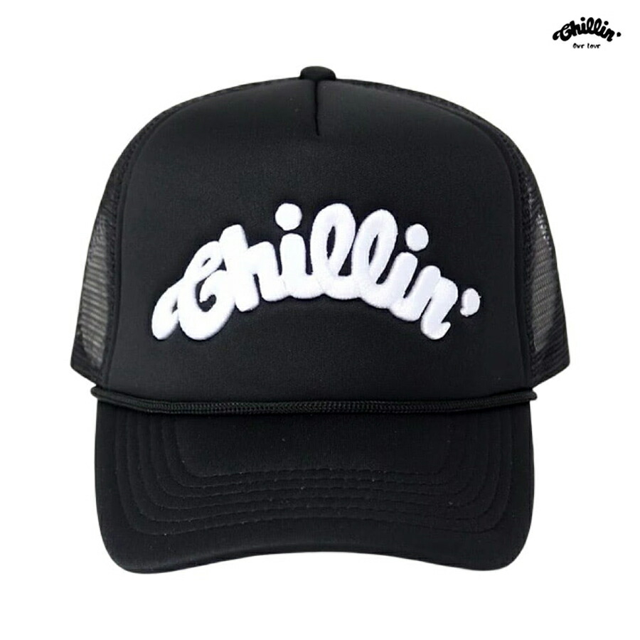 【楽天市場】【送料無料】CHILLIN LOGO MESH CAP【BLACK】(チリン 通販 服 帽子 キャップ メッシュキャップ スナップ ...