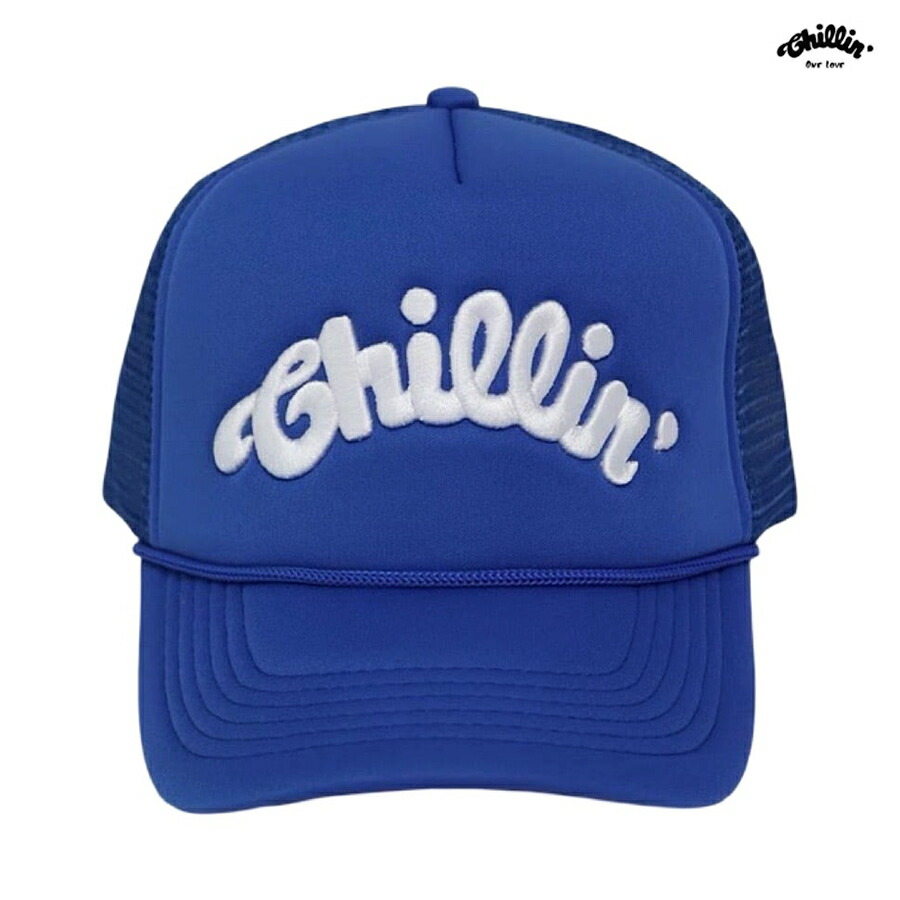 【楽天市場】【送料無料】CHILLIN LOGO MESH CAP【BLUE】(チリン 通販 服 帽子 キャップ メッシュキャップ スナップ ...