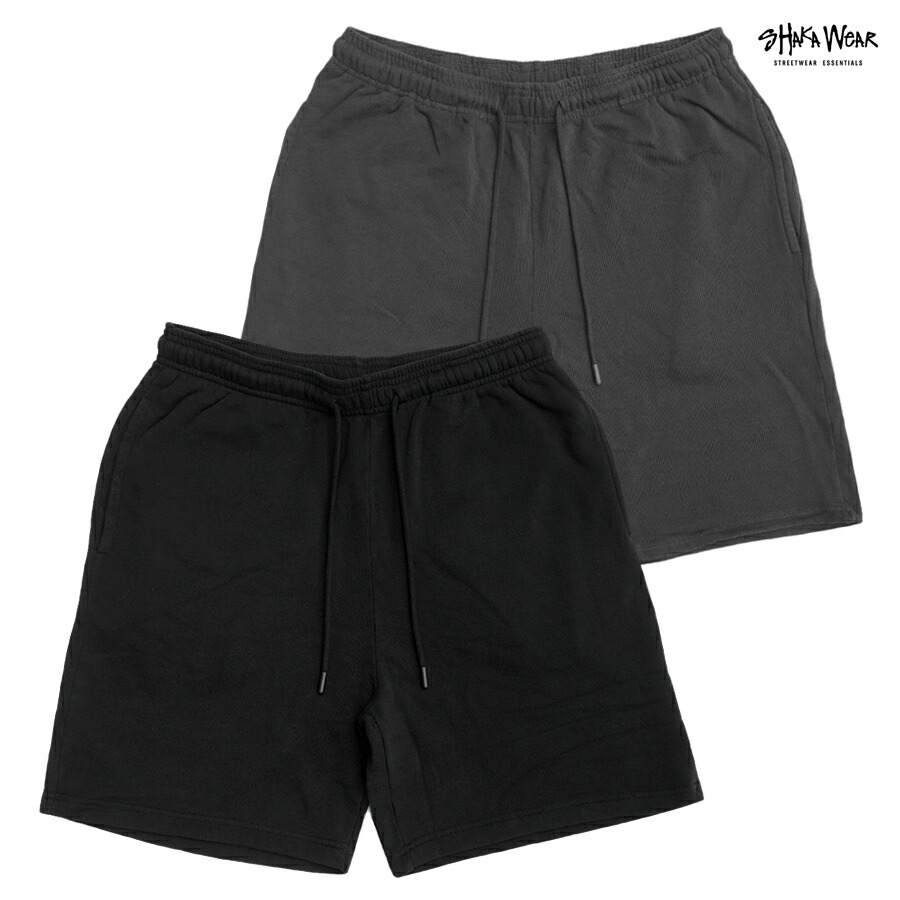 【楽天市場】【送料無料】SHAKA WEAR GARMENT DYE TERRY SHORTS【BLACK/SHADOW】(M・L・XL ...