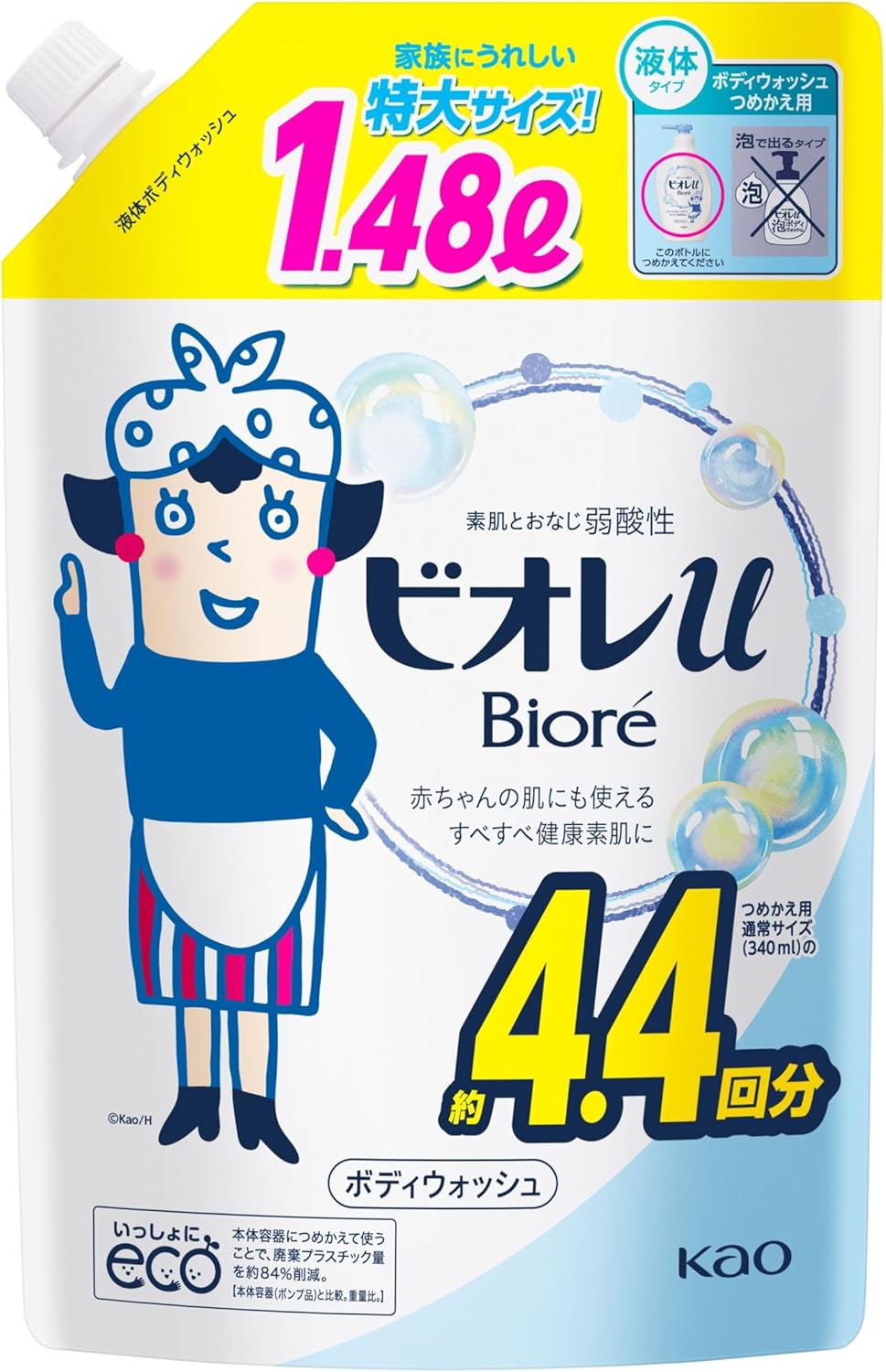 【楽天市場】ビオレu 【Amazon.co.jp限定】ボディソープ つめかえ用4.4回分 1.48リットル せっけん 弱酸性 赤ちゃんの肌にも使える 【大容量】ボディウォッシュ ...