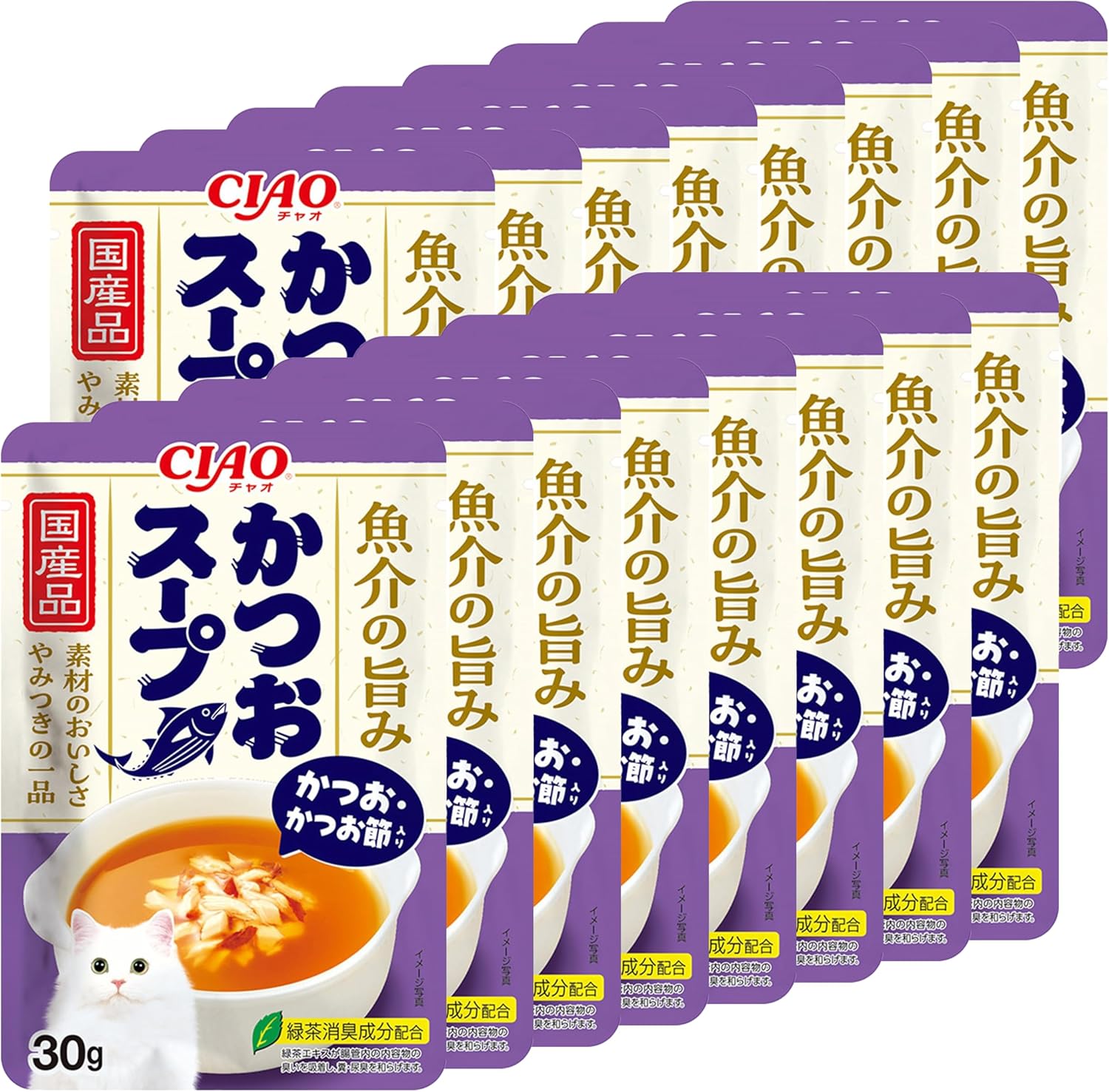 【楽天市場】【わけあり】チャオ (CIAO) CIAO (チャオ) かつおスープ かつお・かつお節入り 30g×16袋 (ボール販売) かつお 猫：iiKaKaKuのペット館