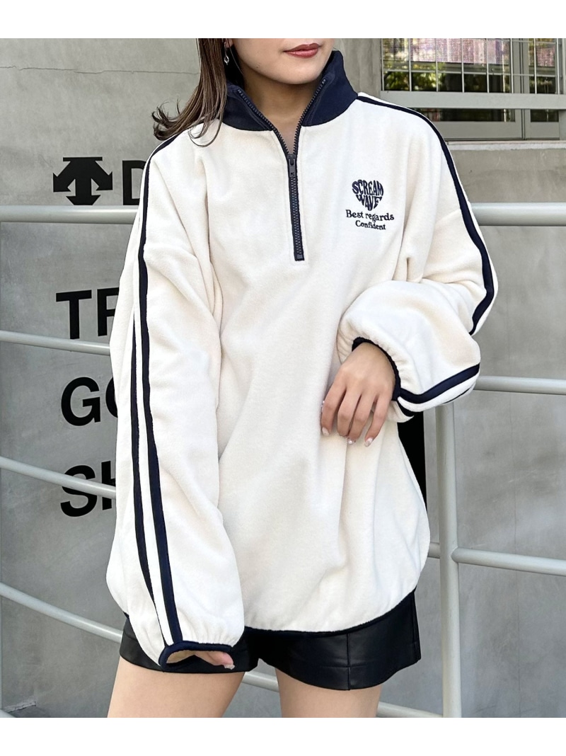 【楽天市場】【SALE／44%OFF】ハーフZIP配色サイドラインフリースTOPs INGNI イング トップス その他のトップス ネイビー ...