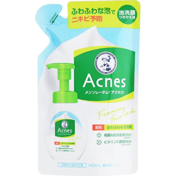 【楽天市場】ロート製薬 メンソレータム アクネス 薬用ふわふわな泡洗顔＜つめかえ用＞ 140ml (医薬部外品)：INNI SELECT・Global 対応