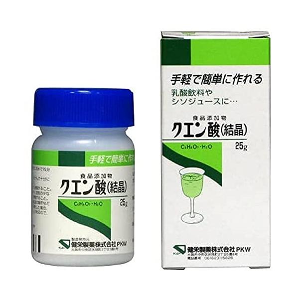 【楽天市場】健栄製薬 クエン酸（結晶） 25g：INNI SELECT・Global 対応