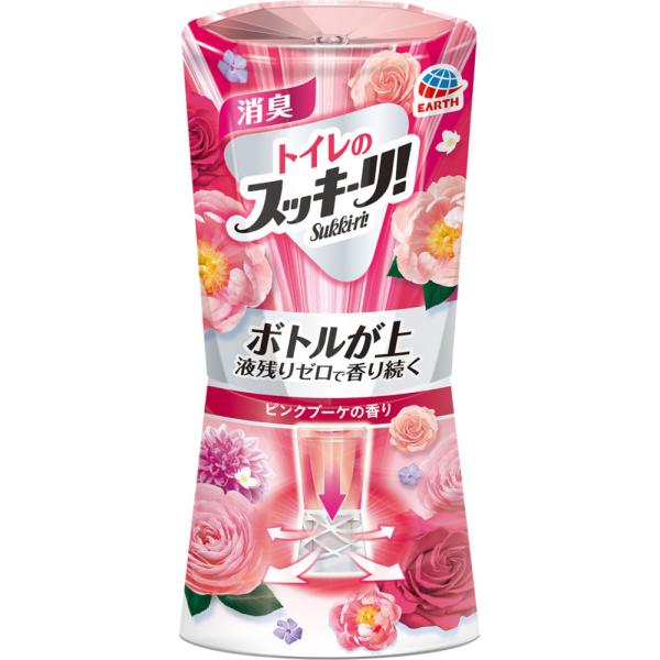 【楽天市場】アース製薬 トイレのスッキーリ！ ピンクブーケの香り トイレ芳香剤 400ml：INNI SELECT・Global 対応