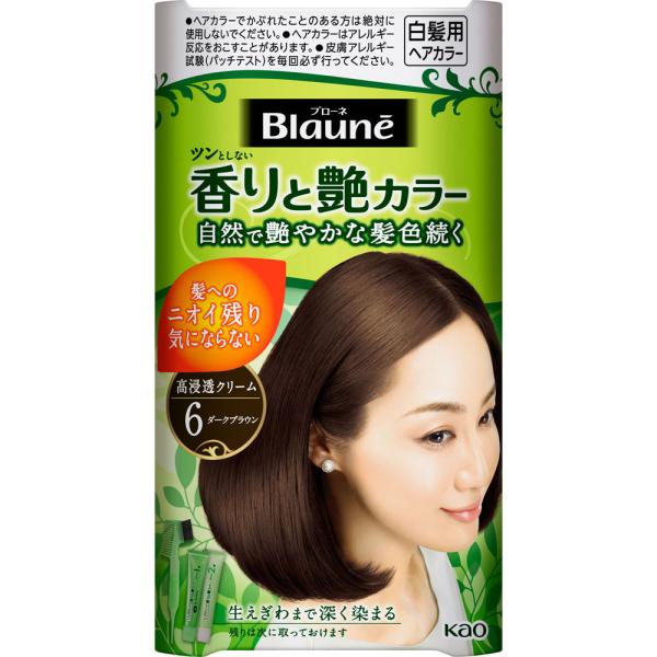 【楽天市場】花王 ブローネ 香りと艶カラー クリーム 6 ダークブラウン 80G (医薬部外品)：INNI SELECT・Global 対応