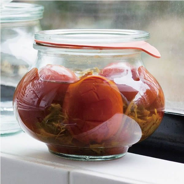 【楽天市場】WECK DECO SHAPE ガラスキャニスター ウェック 500ml （WE-901） フタ Mサイズ （本体のみ） 保存容器 ...