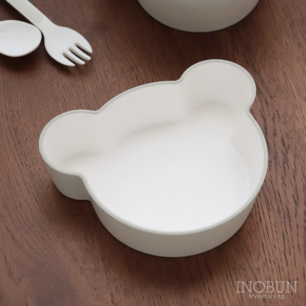 【楽天市場】tak KIDS DISH bowl bear s 日本製 ボウル グレー ベビー 子供食器：イノブンオンラインショップ