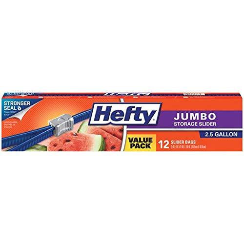【楽天市場】Hefty/One Zip Jumbo 2.5gallon Multi Purpose Bags 12枚入り スニーカー用密封収納 ...