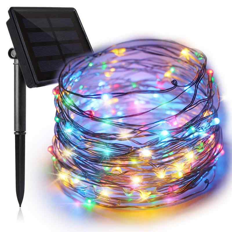 【楽天市場】Ayasoon イルミネーションライト ソーラーフェンス 屋外 気分で選べる8パターン点灯できる 100球 10M IP65防水で雨や雪が降る日でも心配なし 誕生日パーティー・結婚 ...