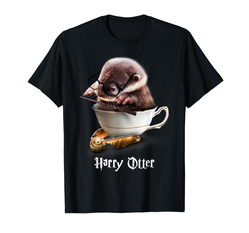 【楽天市場】ハリーオッター-クリスマスのための面白いとかわいいカワウソ - Hairy Otter Tシャツ：亥子屋商店（INOKOYA）