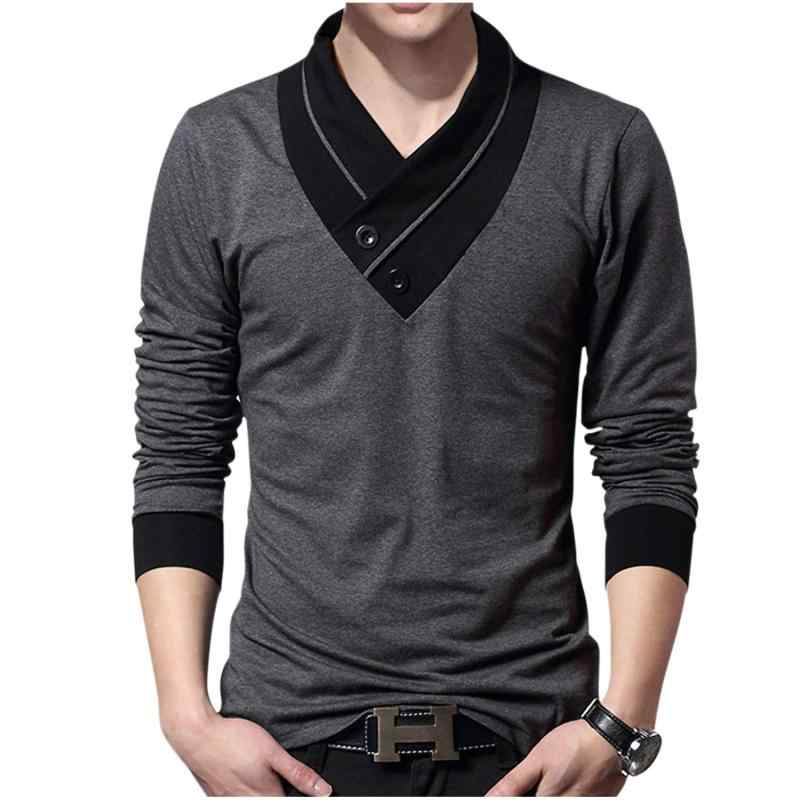 【楽天市場】[ゴスファング] カットソー 長袖 半袖 モノトーン デザイン襟 カシュクール風 大人 シック 秋物 冬服 M ~ 3XL メンズ：亥子屋商店（INOKOYA）