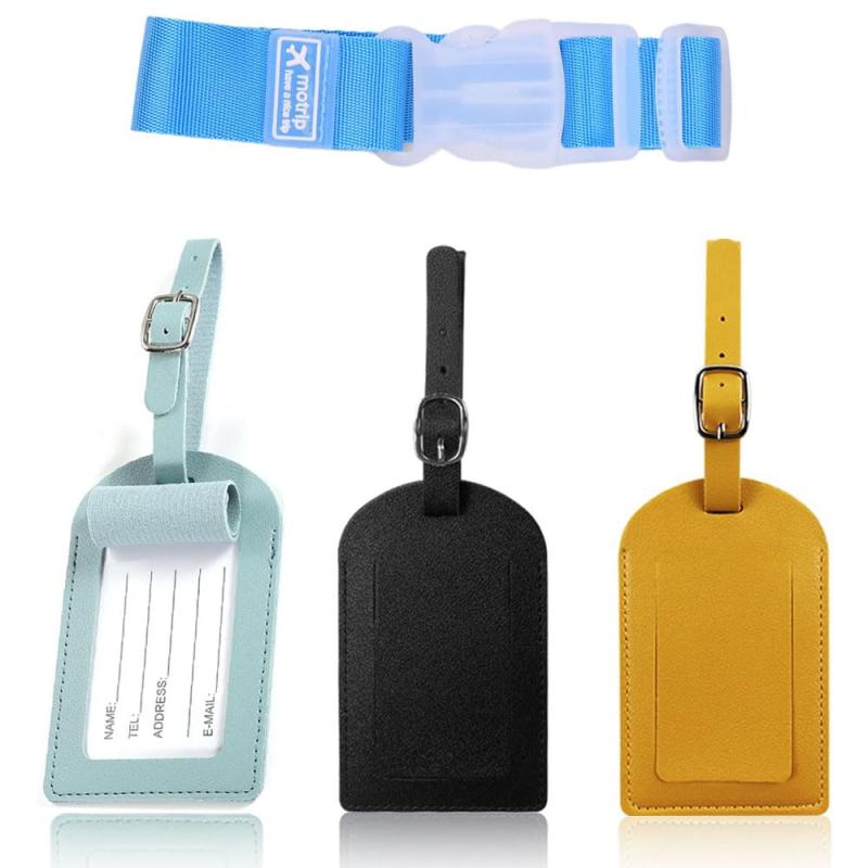 【楽天市場】荷物タグ バッグ用ネームタグ スーツケースタグ ネームタグ PUレザー 柔らかい 超軽量 防塵 防水 紛失防止 出張用 3個セット（ライトブルー、イエロー、ブラック） IDカード用 ...