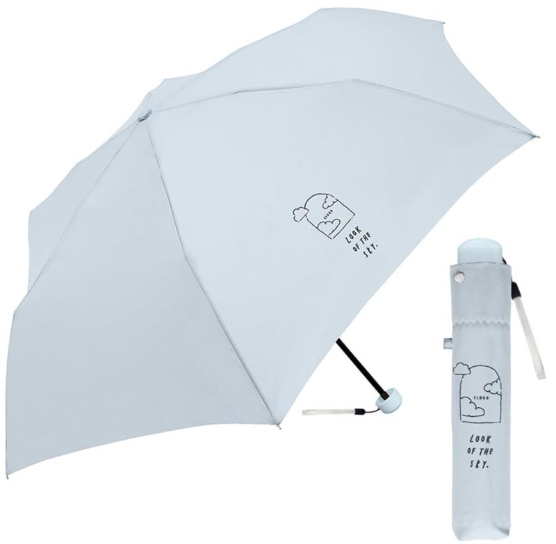 【楽天市場】折りたたみ傘 レディース 軽量 コンパクト おしゃれ ワンポイントくすみカラー 55cm クラウド：亥子屋商店（INOKOYA）