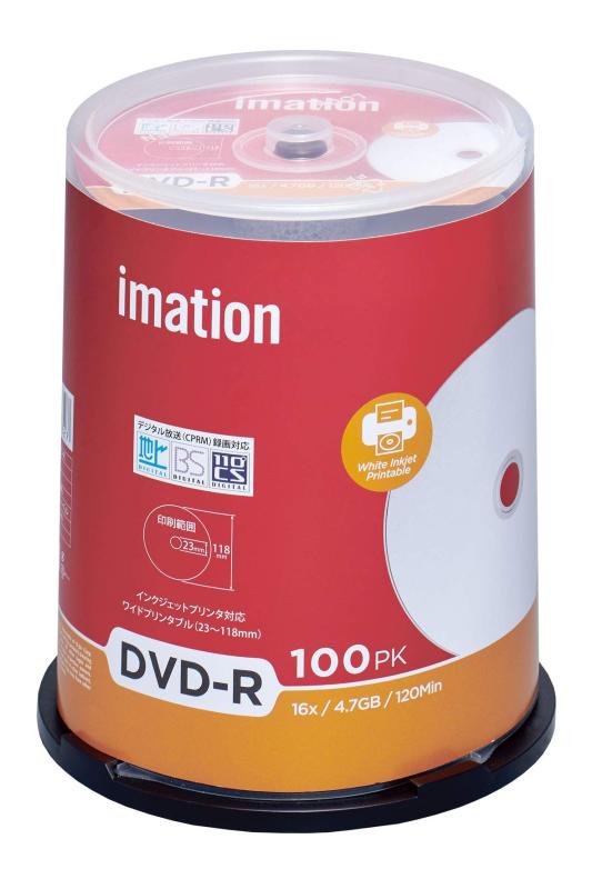 【楽天市場】imation（イメーション） 1回録画用 CPRM対応 DVD-R 120分 IM032 (片面1層 1-16倍速 100枚)：亥子屋商店（INOKOYA）