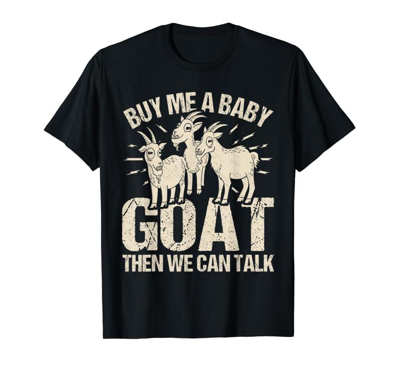 【楽天市場】かわいいヤギ 農家ヤギ Buy Me A Baby Goat Tシャツ：亥子屋商店（INOKOYA）