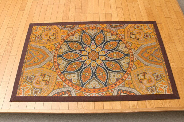【楽天市場】【純国産・最高級の七重織】い草のマット「 万華鏡 」サイズ：95×150cm(#1708510)【柳川だんつう】い草 ラグ 国産 ...