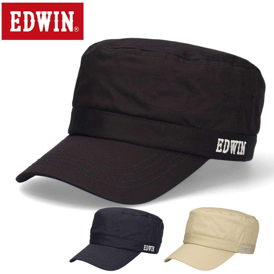 【楽天市場】エドウィン ワークキャップ ベーシック キャップ シンプル 帽子 EDWIN メンズ サイズ調整 ブランド エドイン エドウィン ...