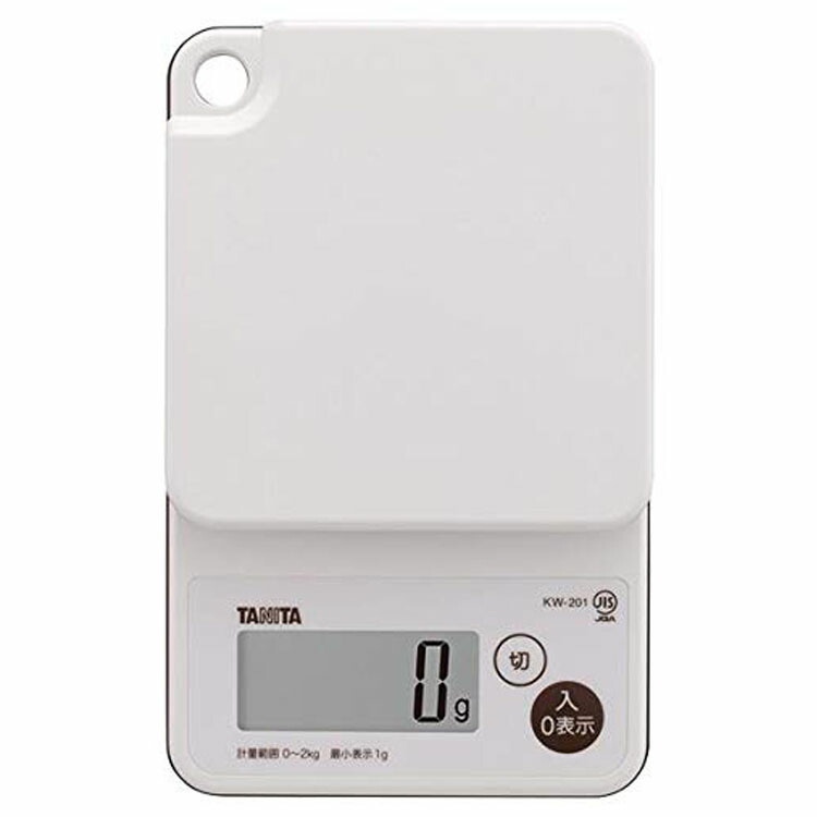 【楽天市場】キッチンスケール タニタ デジタルクッキングスケール KW-201-WH おしゃれ コンパクト スケール キッチン はかり デジタル クッキングスケール 電子はかり 電子スケール ...