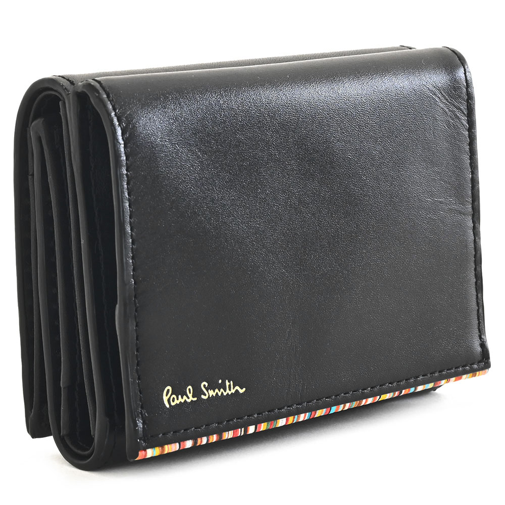 【楽天市場】訳あり ポールスミス 財布 三つ折り財布 BOX型 黒(ブラック) Paul Smith psc763-10 b メンズ 紳士：インスピレーション