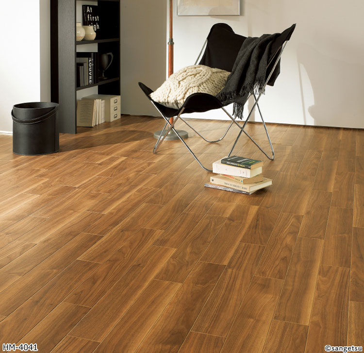 【楽天市場】サンゲツ 住宅用 クッションフロア HM-4040 HM-4041 HM-4042 ウォルナット 3色 ブラウン ベージュ 1 ...