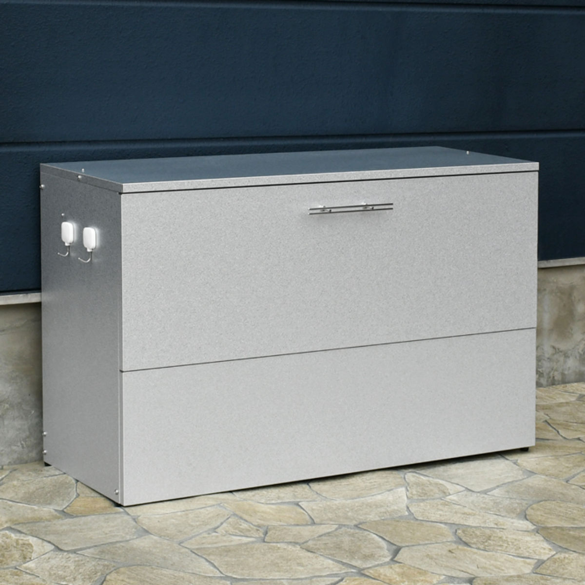 【楽天市場】ゴミ収納庫 屋外用 274L オールガルバリウム 幅100×奥行56×高さ63.5cm （ ごみ箱 コンテナ 大容量 大型 ダストボックス 収納 屋外収納 ゴミ 収納庫 日本製 ...