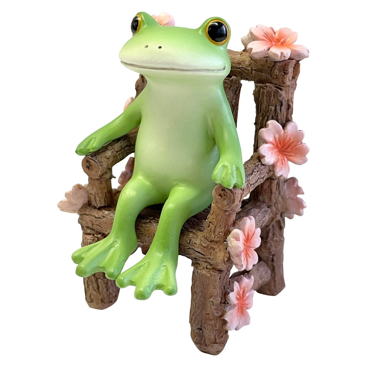 【楽天市場】コポー 桜の椅子でちょっと休憩 置物 （ Copeau 置き物 コポタロウ 玄関 かえる 蛙 グッズ マスコット ミニチュア 雑貨 オーナメント インテリア 飾る かわいい 可愛い ...