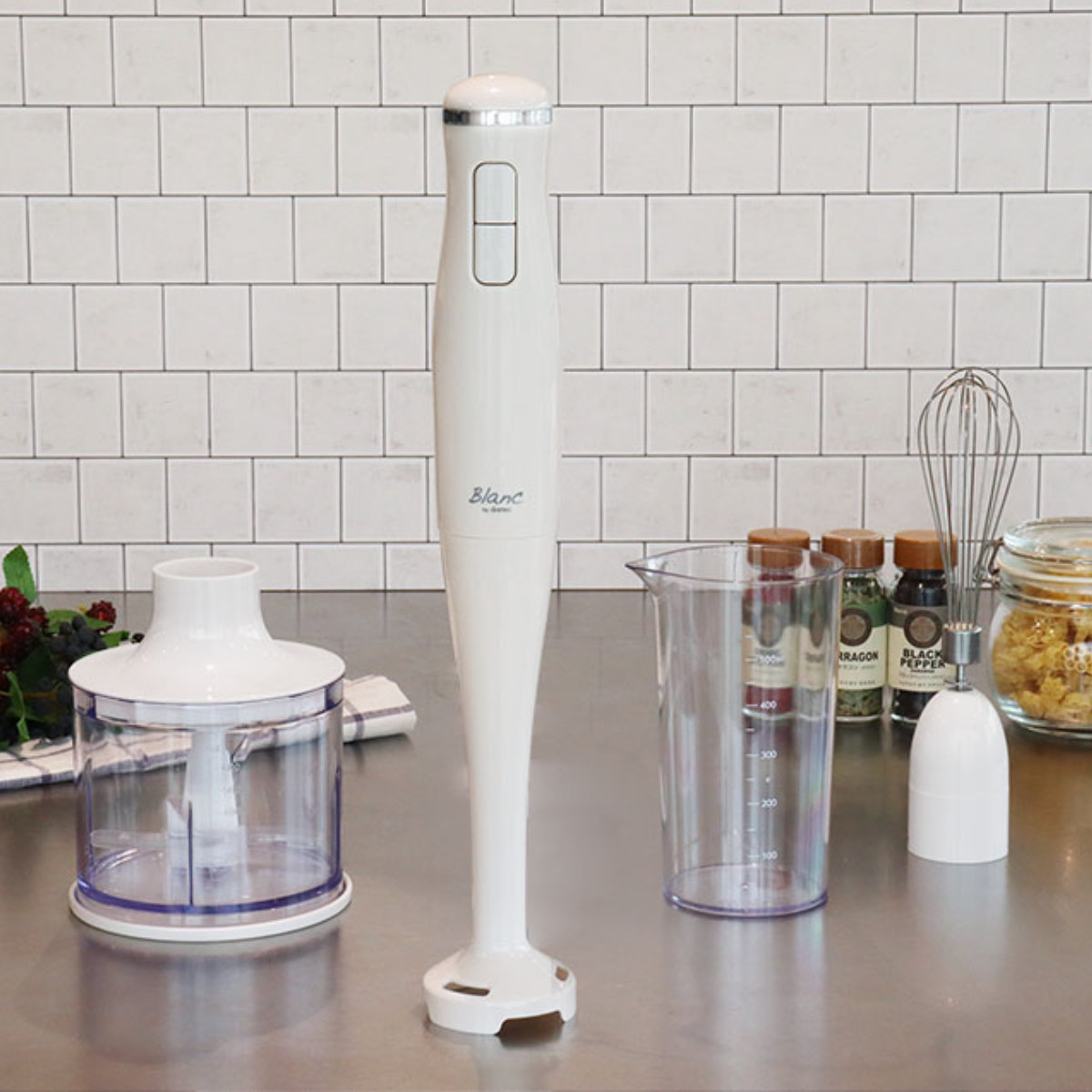 【楽天市場】ブレンダーセット デリスティック フードプロセッサー付き ドリテック （ dretec ブレンダー ハンドブレンダー ハンドミキサー 4WAY ミキサー ホイッパー チョッパー ...