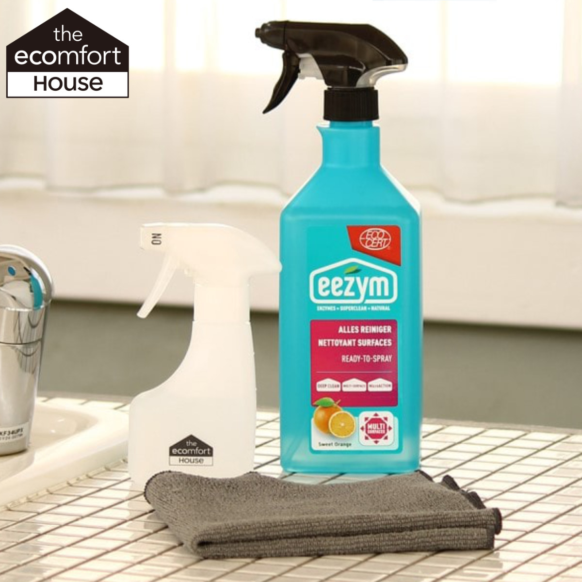 【楽天市場】ecomfortHouse キッチン洗剤 サスティナブルクリーニング スターターセット （ 洗剤 クロス スプレー 油汚れ キッチン リビング マルチクリーナー ニットクロス ...