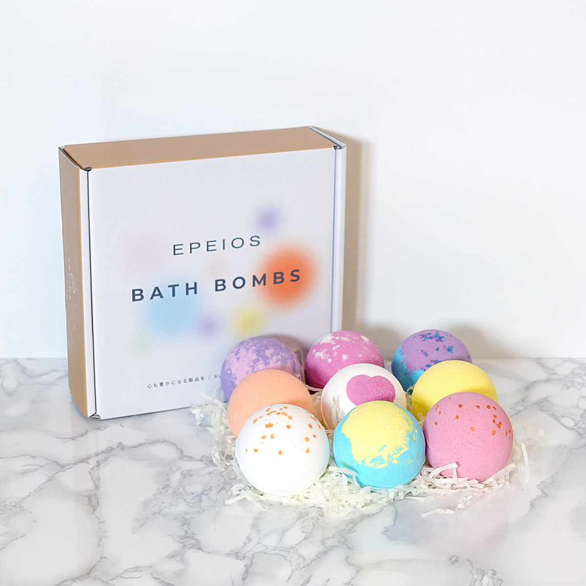 【楽天市場】EPEIOS バスボム 9個 入浴剤 ギフト （ ギフトセット 9個セット バスボール プレゼント 贈り物 おしゃれ かわいい 女性 お風呂 入浴 バスグッズ 詰め合わせ セット ...