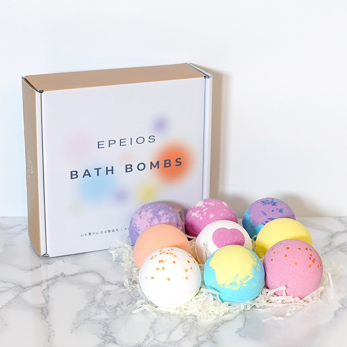 【楽天市場】EPEIOS バスボム 9個 12個 入浴剤 ギフト （ ギフトセット バスボール プレゼント 贈り物 おしゃれ かわいい 女性 お風呂 入浴 バスグッズ 詰め合わせ セット ...