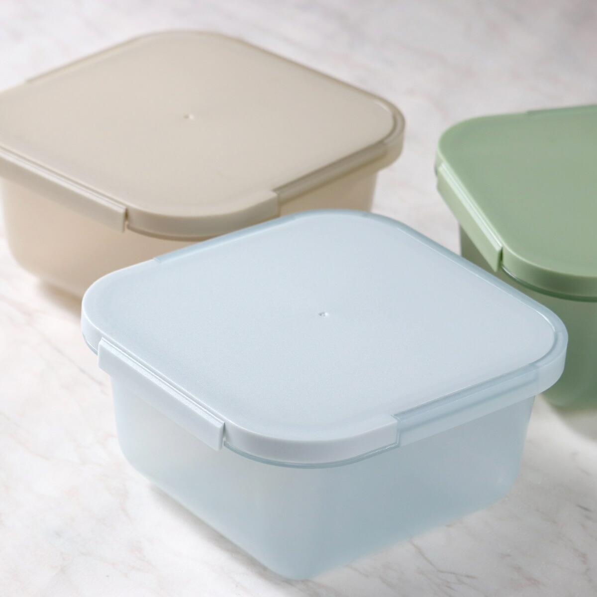 【楽天市場】保存容器 Hip FOOD STORAGE 1.5L 同色3個セット （ プラスチック フードケース コンテナ 常備菜 つくり置き ...