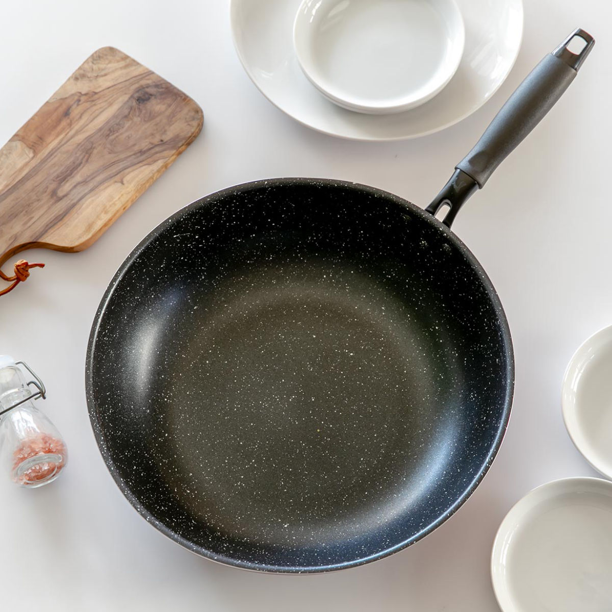 【楽天市場】【セール期間中最大100％ポイントバック】 いため鍋 32cm IH対応 マーブル 大きないため鍋 （ ガス火対応 フライパン 炒め鍋 深型 ふっ素加工 フッ素加工 軽い 32 ...