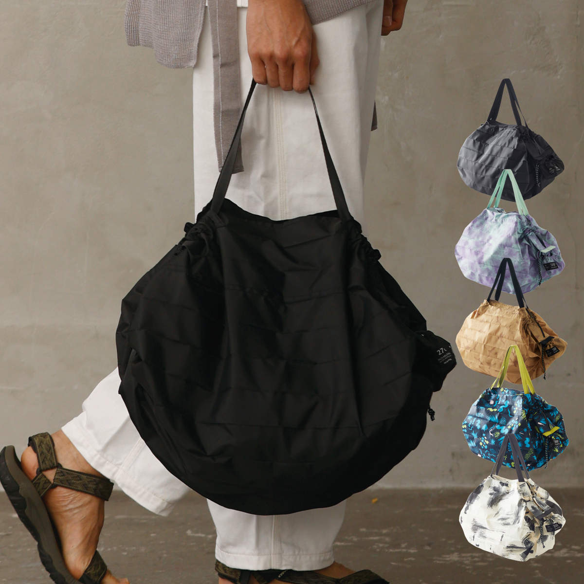 【楽天市場】marna マーナ Shupatto パッカブルバッグ 27L S502 （ シュパット エコバッグ 折りたたみ バッグ ファスナー 付き 撥水 マイバッグ コンパクト コンパクト ...