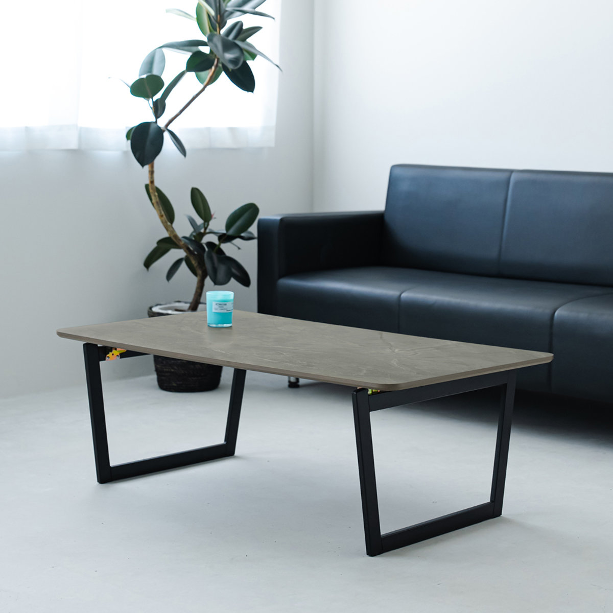 【楽天市場】リビングテーブル 幅110cm 折りたたみ CASA （ ローテーブル センターテーブル テーブル 石目調 ストーン柄 グレー スチール脚 異素材 シンプル スタイリッシュ 長方形 ...