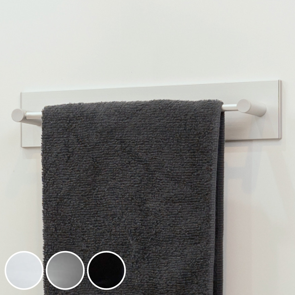【楽天市場】タオルハンガー マグネット ショート 幅30cm ワイド 幅46cm BLAVO ブラボ （ タオル掛け タオルバー ふきん掛け バー 磁石 タオルホルダー 冷蔵庫 洗面所 洗濯機 ...