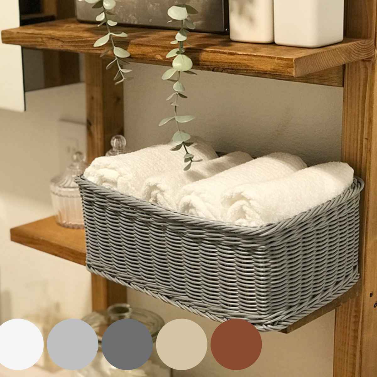 【楽天市場】バスケット KLEANE 抗菌 スクエアかご L （ かご 手編み 収納 カゴ 水洗い 食洗機対応 レンジ対応 幅31×奥行22× ...