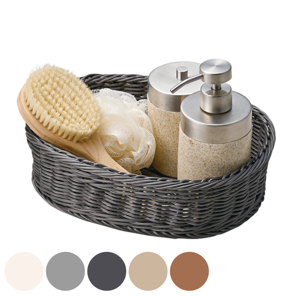 【楽天市場】かご KLEANE PLUS 洗える 抗菌素材 アメニティーバスケット （ 手編み 収納 カゴ 水洗い 食洗機対応 レンジ対応 幅26×奥行20×高さ7cm 幅25×奥行17.5× ...